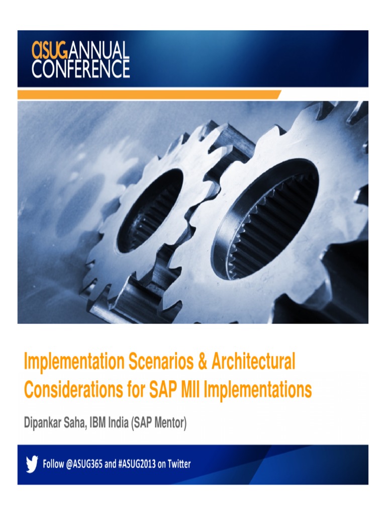 SAP MII Implementation Architecture Guide | PDF | Scada | Information ...