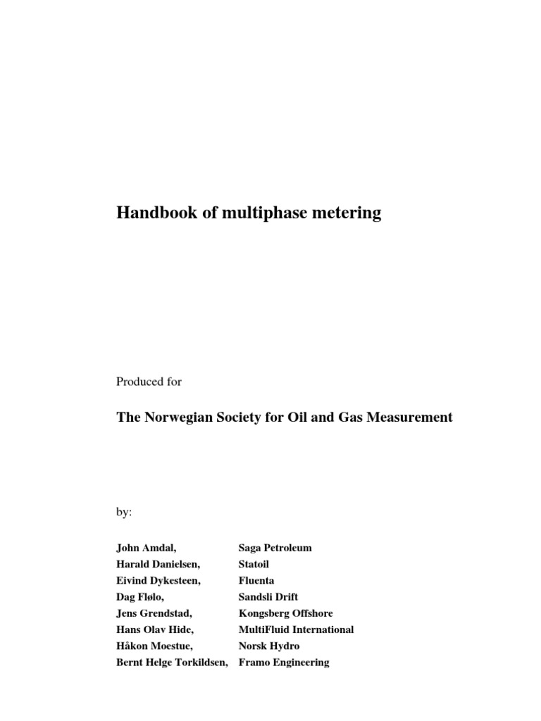 Multiphase Metering Guide | PDF | Flow Measurement | Fluid Dynamics