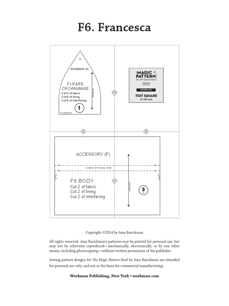 Handbag Free Pattern | PDF | Seam (Sewing) | Clothing