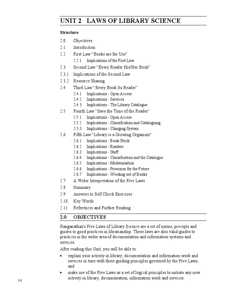 5 Laws of Library Science | PDF | Libraries | Library Science