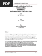 Design of Single and Double Balanced Gilbert Cell Mixer Using CMOS ...