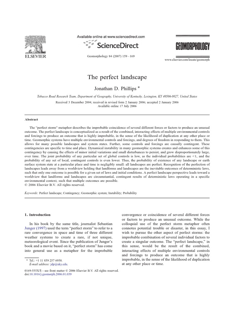 Phillips The Perfect Landscape MUITO BOM USAR | PDF | Geomorphology ...