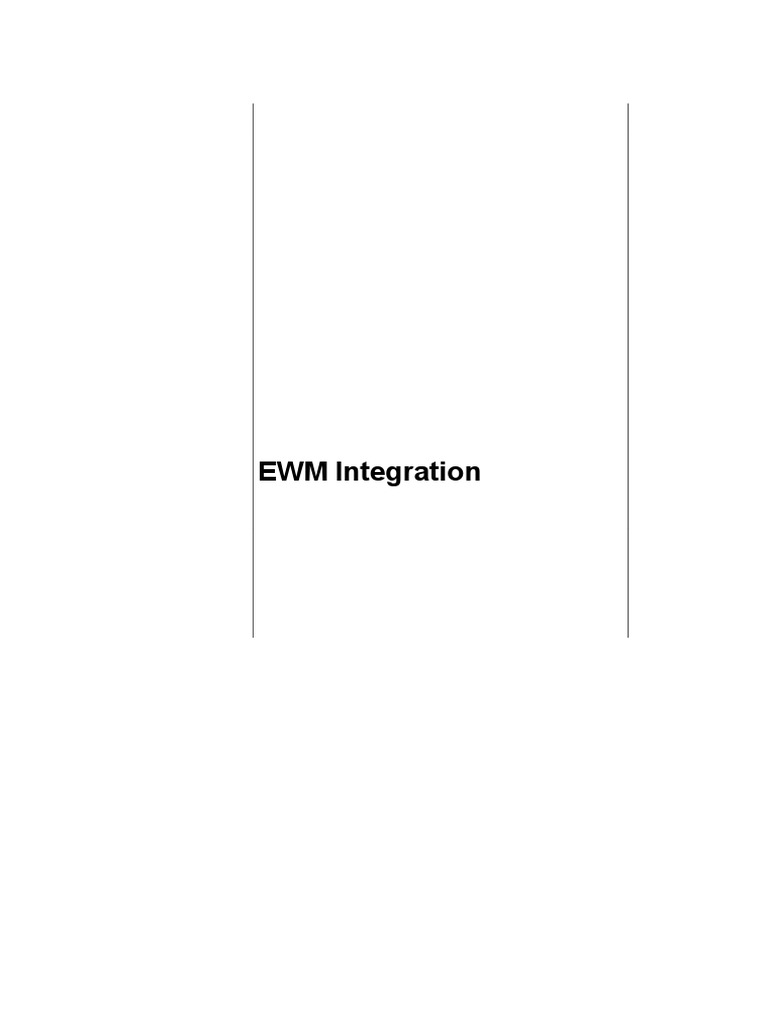 Ewm Config Contents | PDF | Enterprise Resource Planning | Supply Chain Management