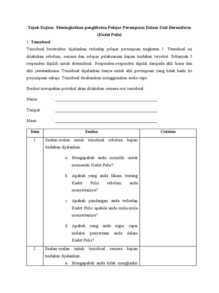 Instrumen Kajian | PDF