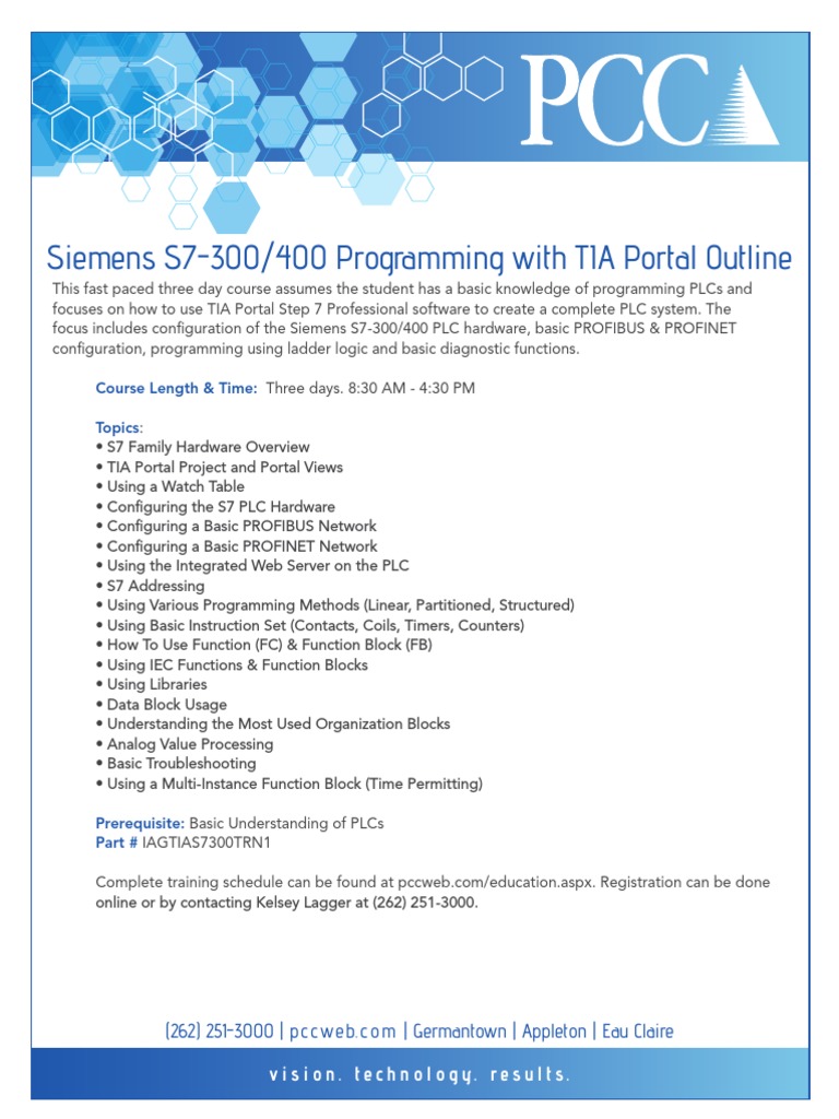 PCC Training Outlines 2014 | PDF | Programmable Logic Controller ...