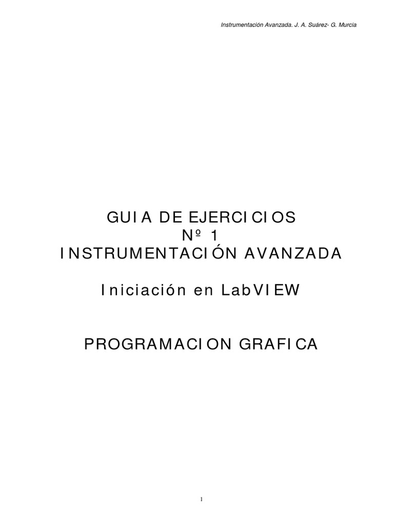 Guia de Ejercicios 1 Introduccion Al Entorno Labview | PDF | Áreas de informática | Ingeniería ...