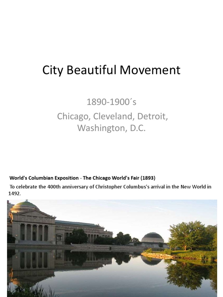 City Beautiful Movement | Chicago | Hogares y jardines