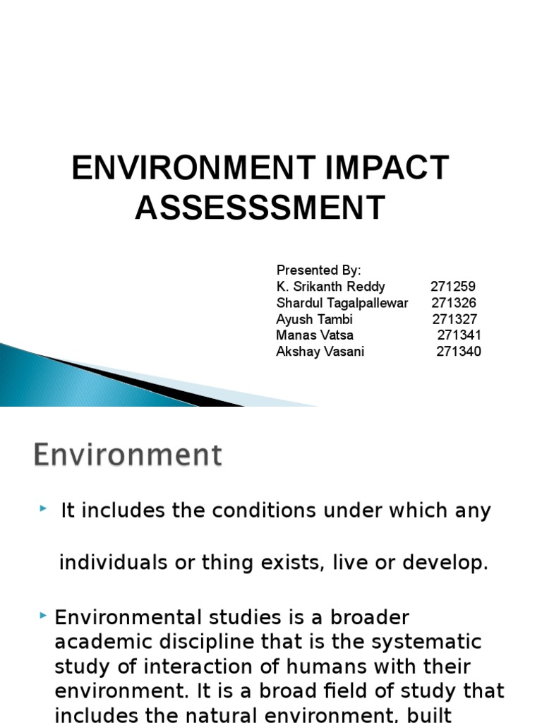 Environment Impact Assesssment | PDF | Environmental Impact Assessment ...