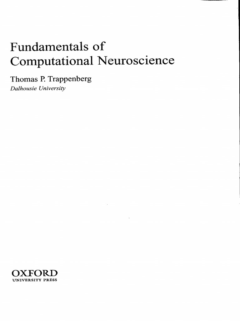 Fundamentals of Computational Neuroscience | PDF