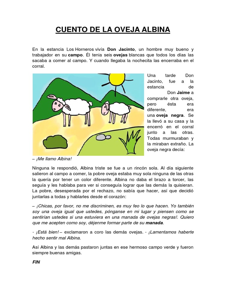 Cuento De La Oveja Albina Pdf