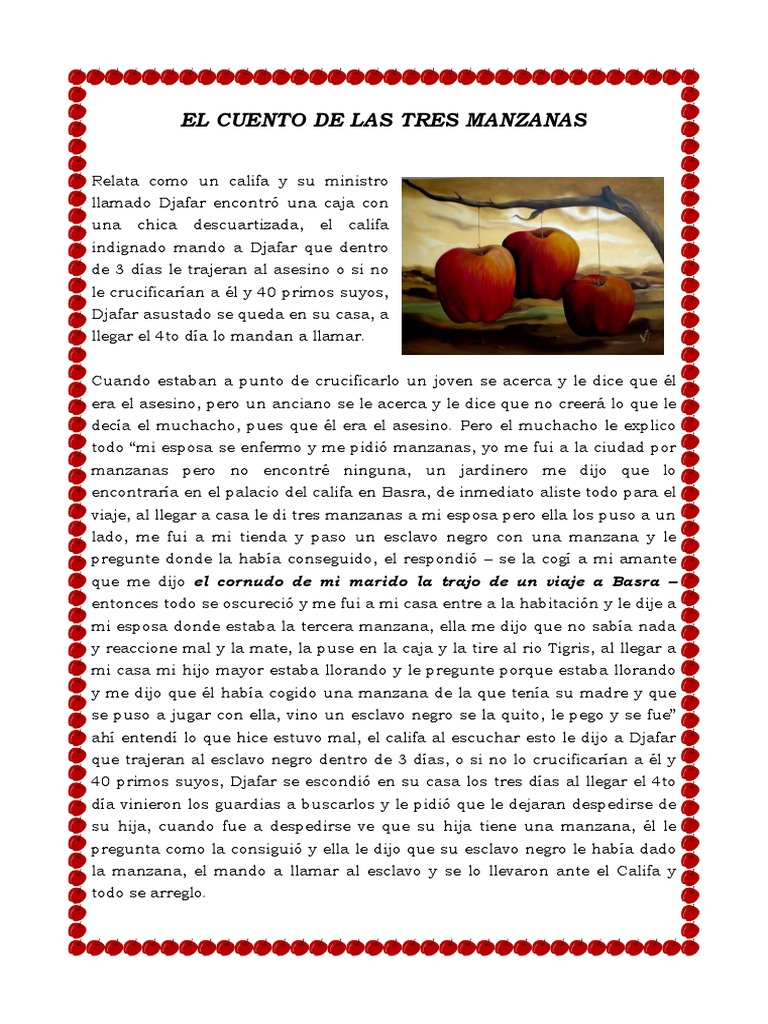 El Cuento de Las Tres Manzanas | PDF