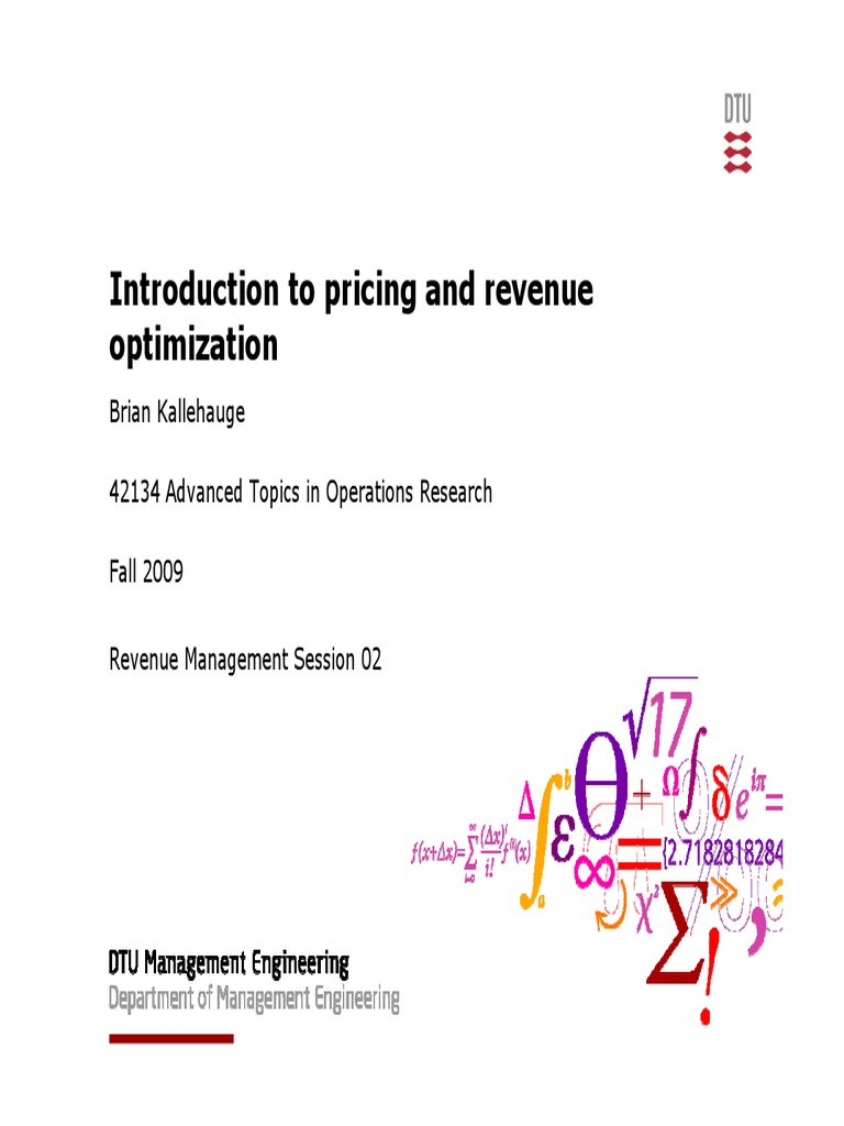Introduction To Pricing and Revenue Optimization | PDF | Prices | Sales