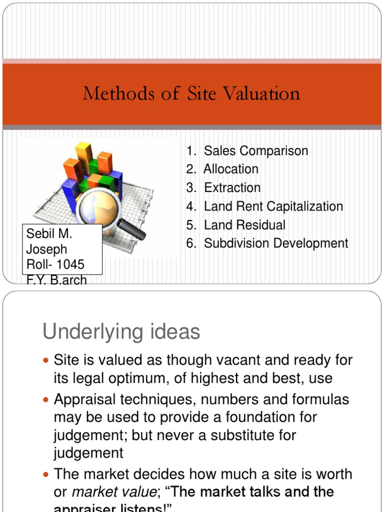 Methods of Site Valuation | PDF | Real Estate Appraisal | Economies