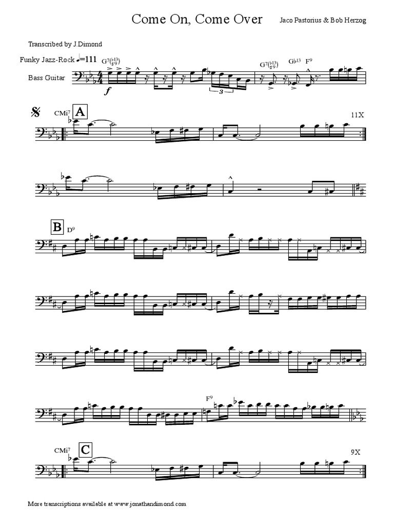 Come On Come Over | PDF