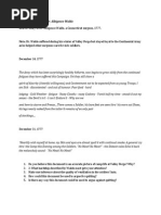 Valley Forge Document Analysis Key | PDF | Valley Forge | Armed Conflict