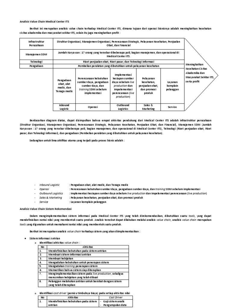 Analisis Value Chain | PDF | Bisnis