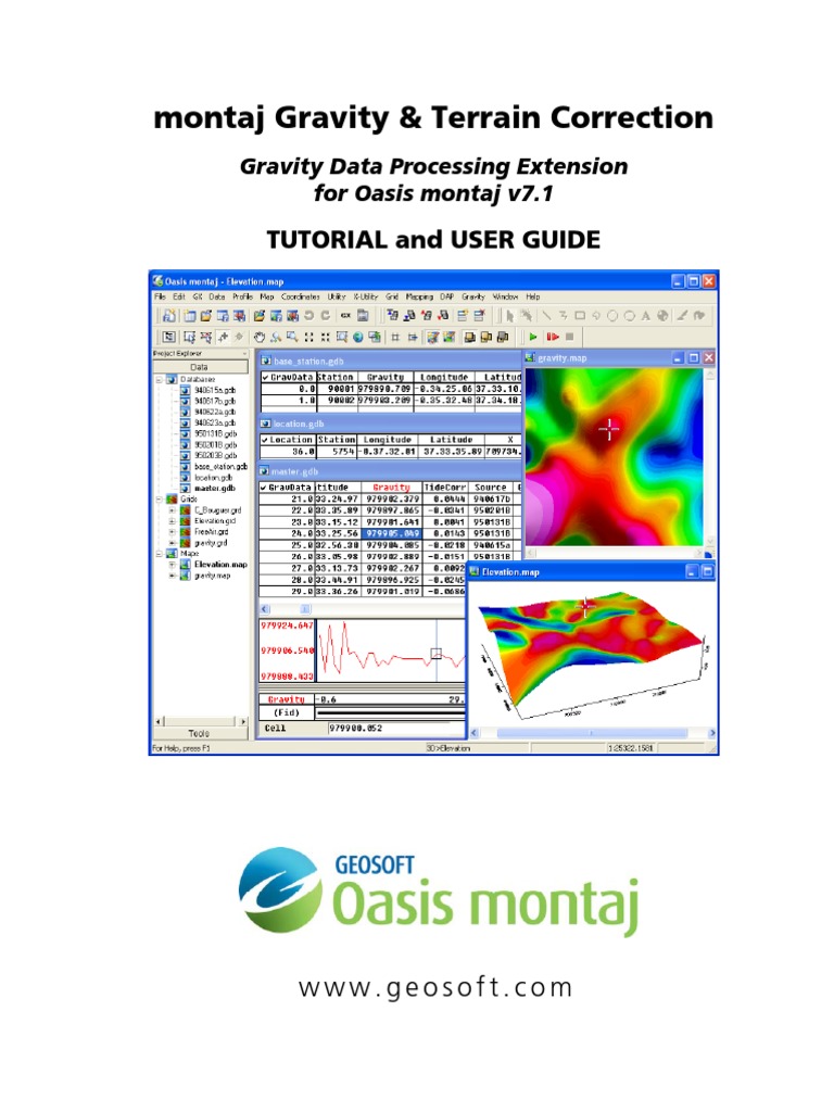 Montaj Gravity & Terrain Correction: Tutorial and User Guide | PDF ...