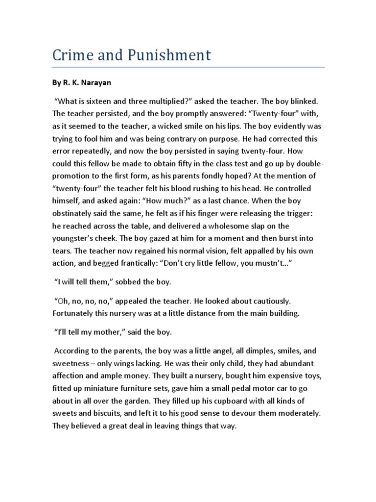 Crime and Punishment | PDF