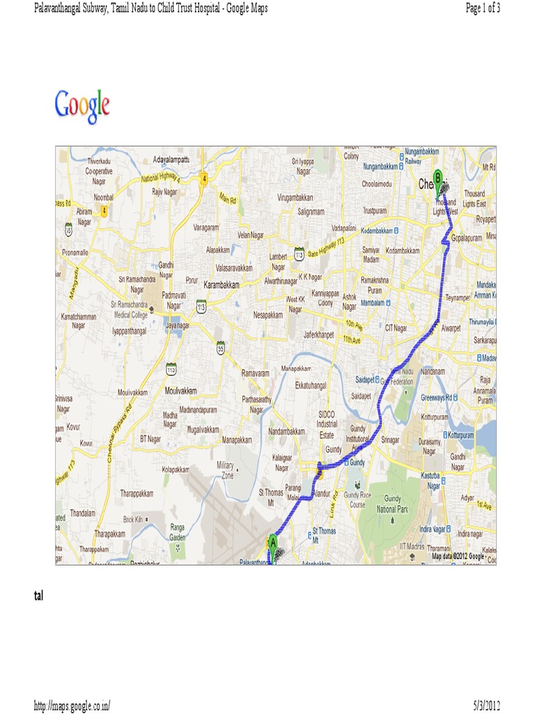 Map Data ©2012 Google | PDF
