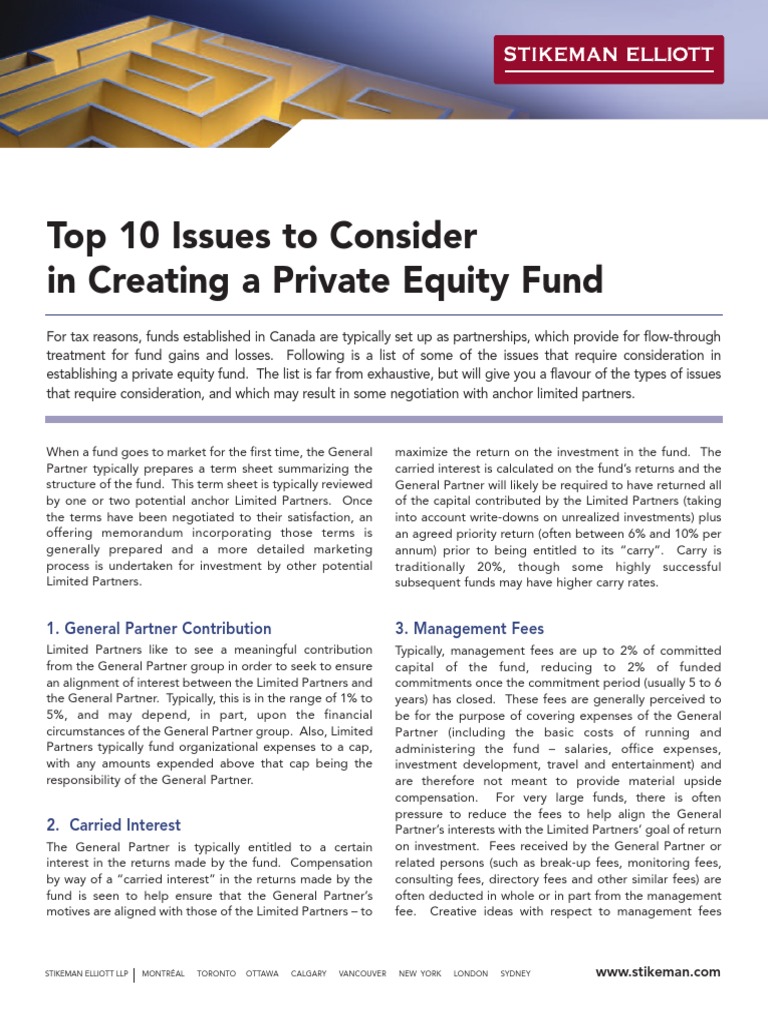 Top 10 PE 07 | PDF | Carried Interest | Partnership
