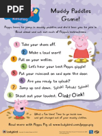 Peppa Pig 001 - Muddy Puddles (Transcript) | PDF