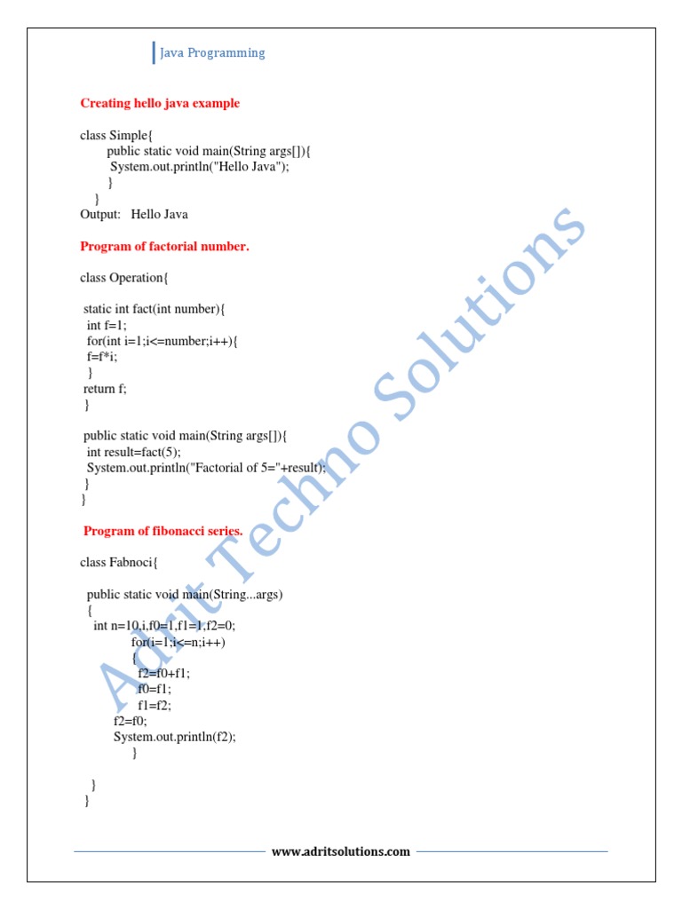 Adrit JavaNotes | PDF | Method (Computer Programming) | Constructor ...