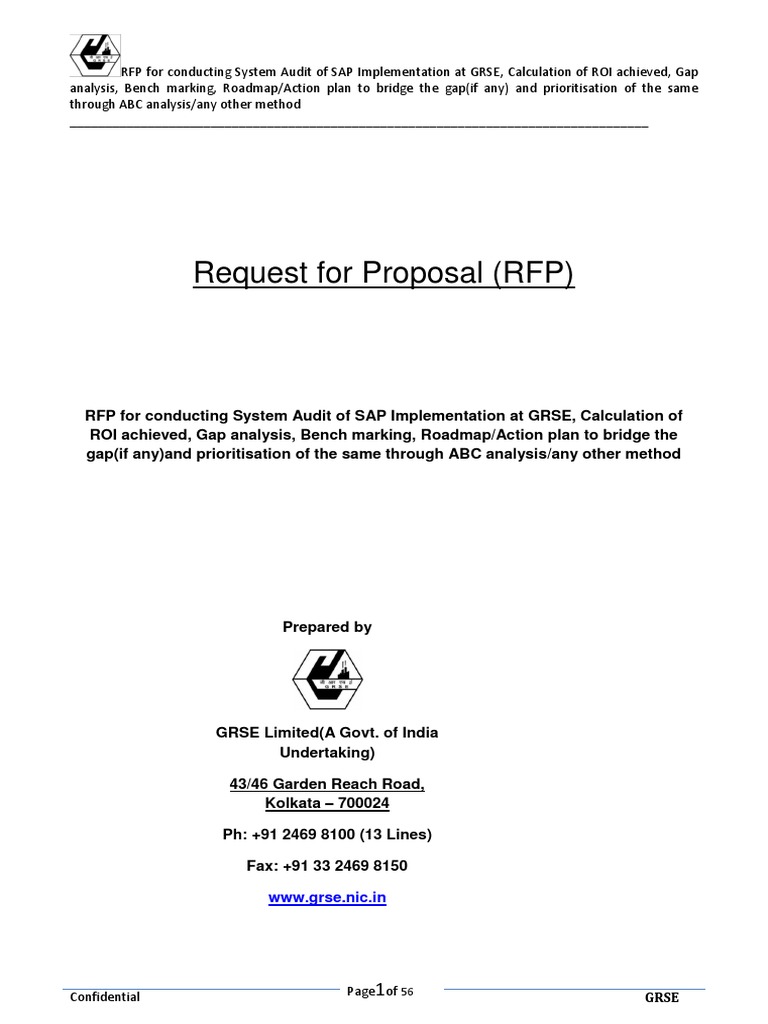RFP For SAP System Audit and Related Activities | PDF | Arbitral ...