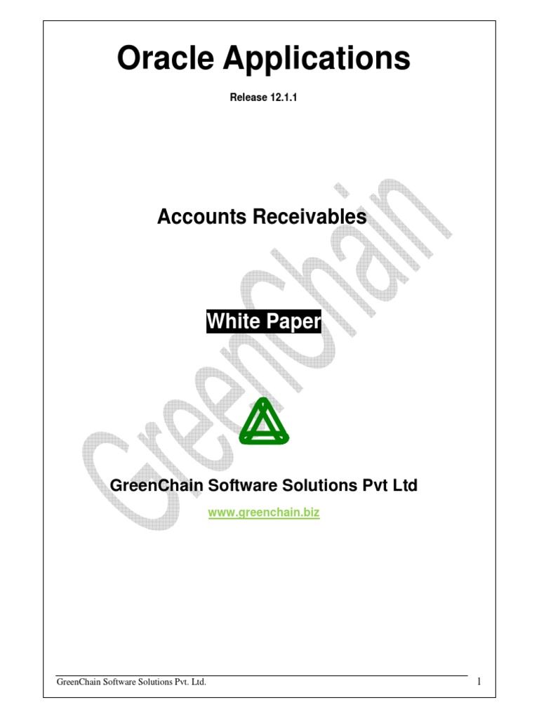 Oracle Applications: Accounts Receivables | PDF | Invoice | Receipt