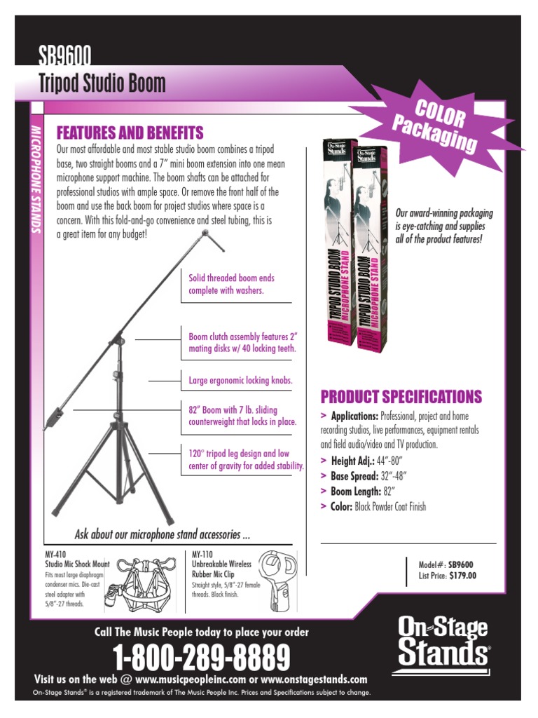 Affordable Studio Boom Microphone Stand | PDF | Technology & Engineering