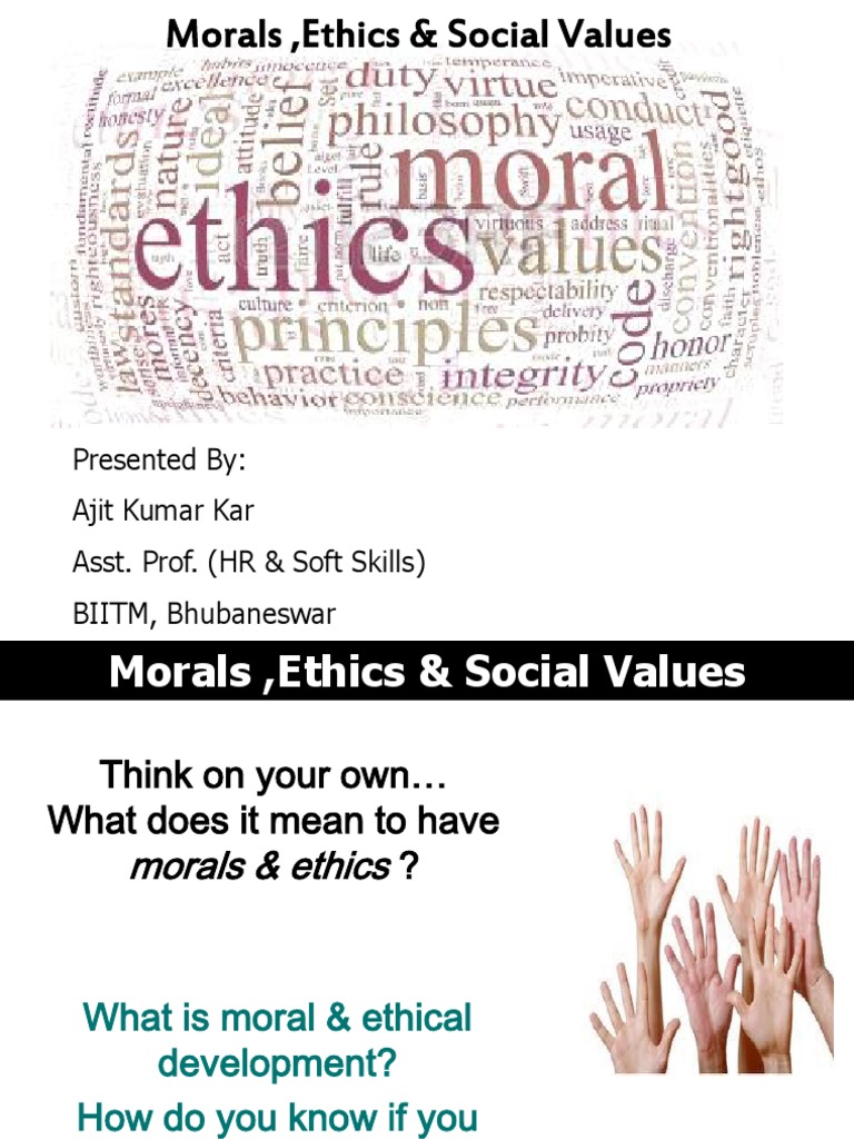 Morals Ethics and Social Values Guide for Students | PDF | Morality | Value (Ethics)