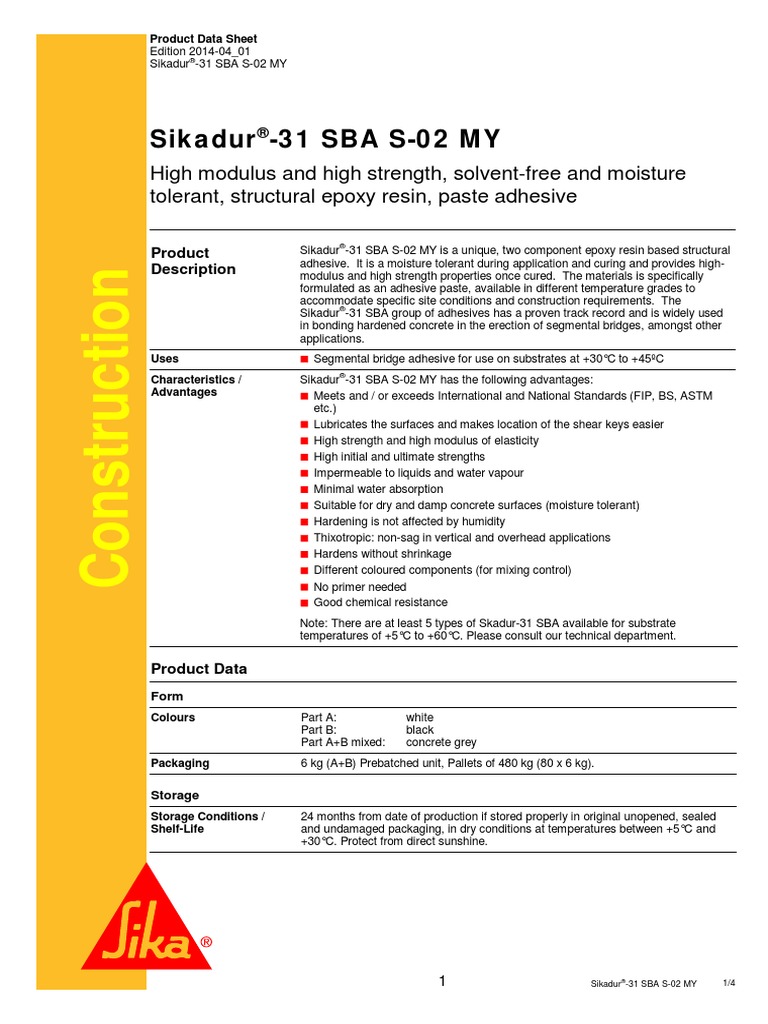 Sikadur-31 | Adhesive | Epoxy