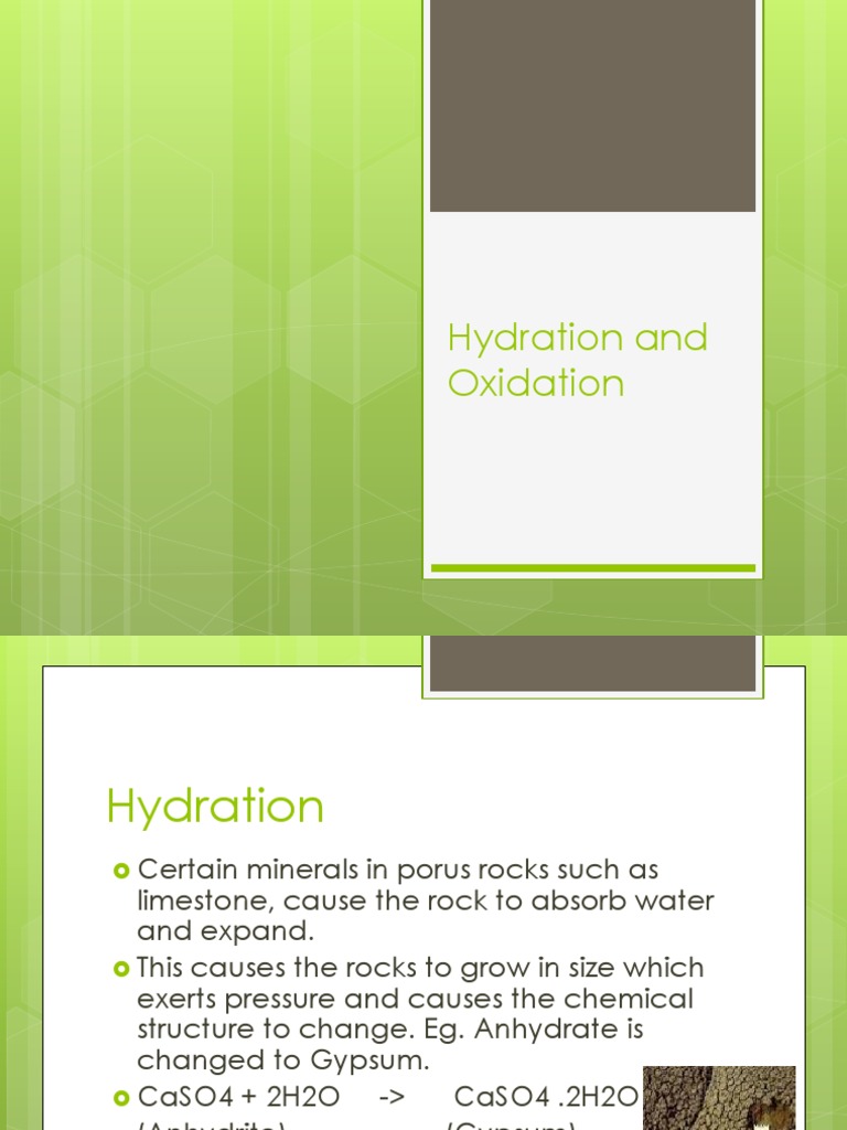 Hydration and Oxidation in Rocks | PDF