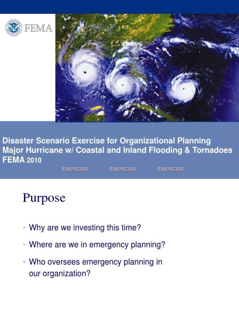 Fema Ttx Hurricane Final | Emergency Management | Federal Emergency ...
