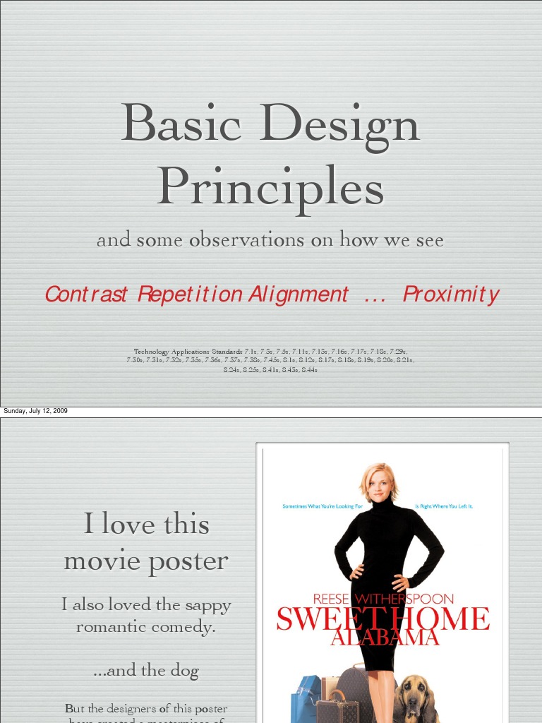 Design Principles: Contrast, Repetition, Alignment | PDF | Perception ...