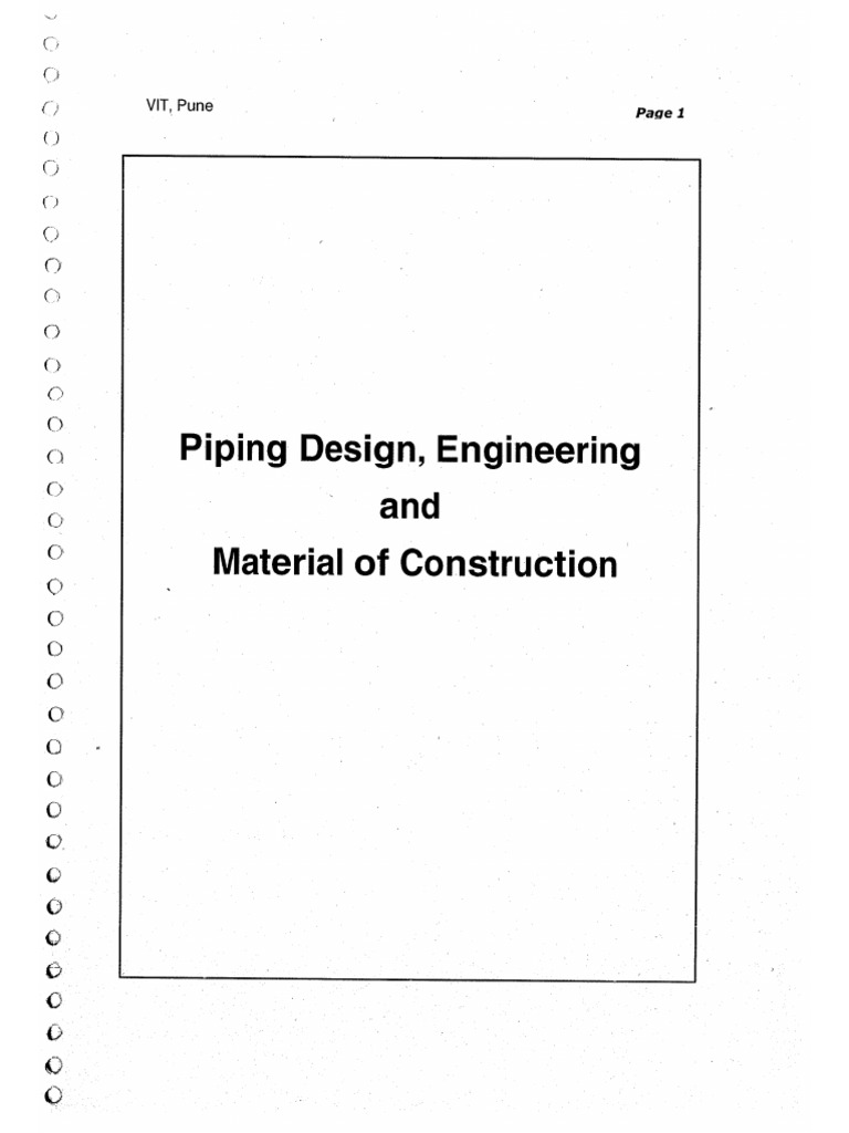 Piping Design Part I | PDF