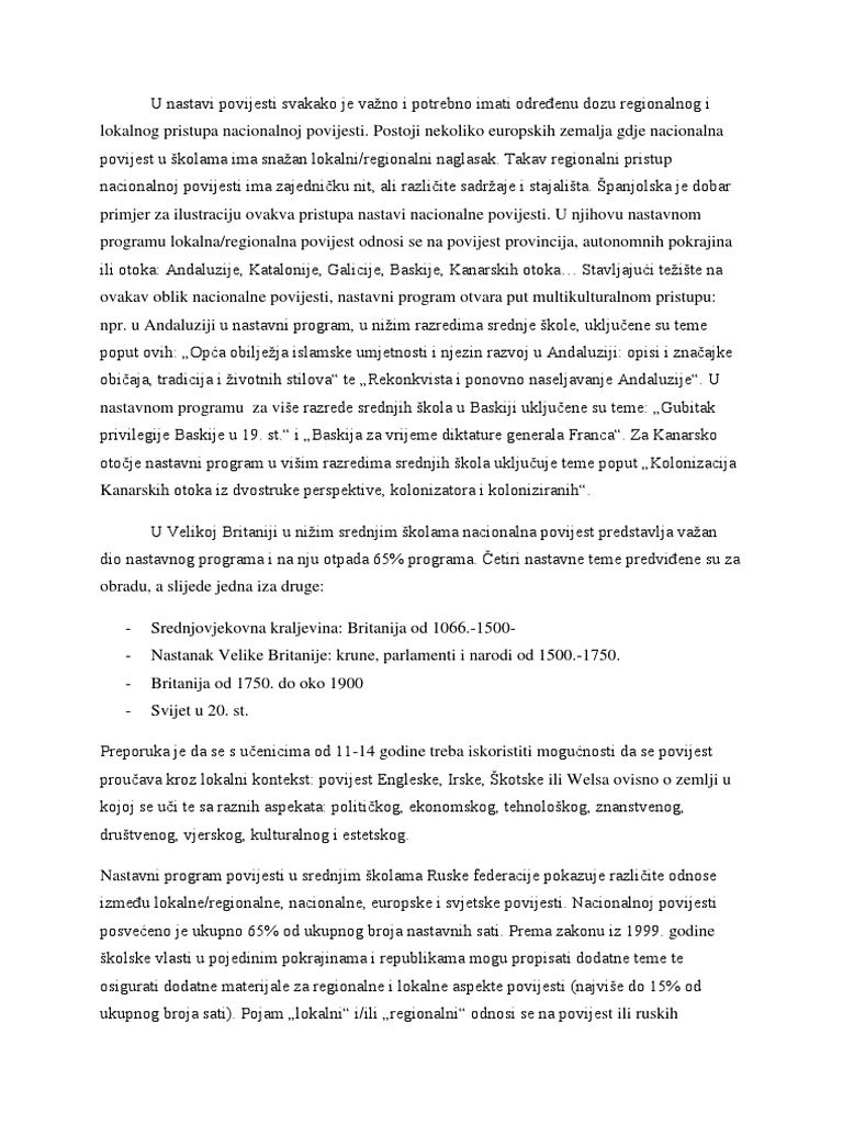 Lokalna Povijest | PDF