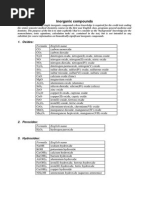 Common Ionic and Covalent Compounds List | PDF | Hydroxide | Acid