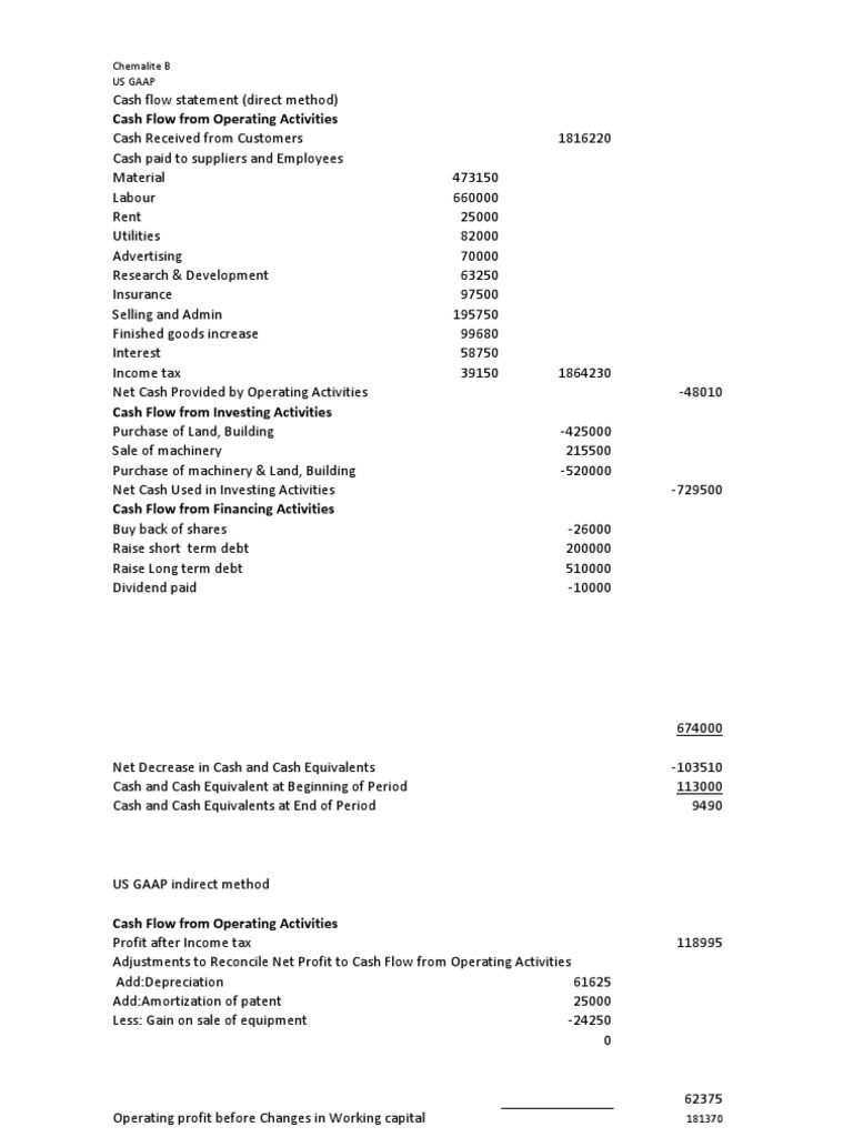 Chemalite B | PDF | Cash Flow Statement | Dividend