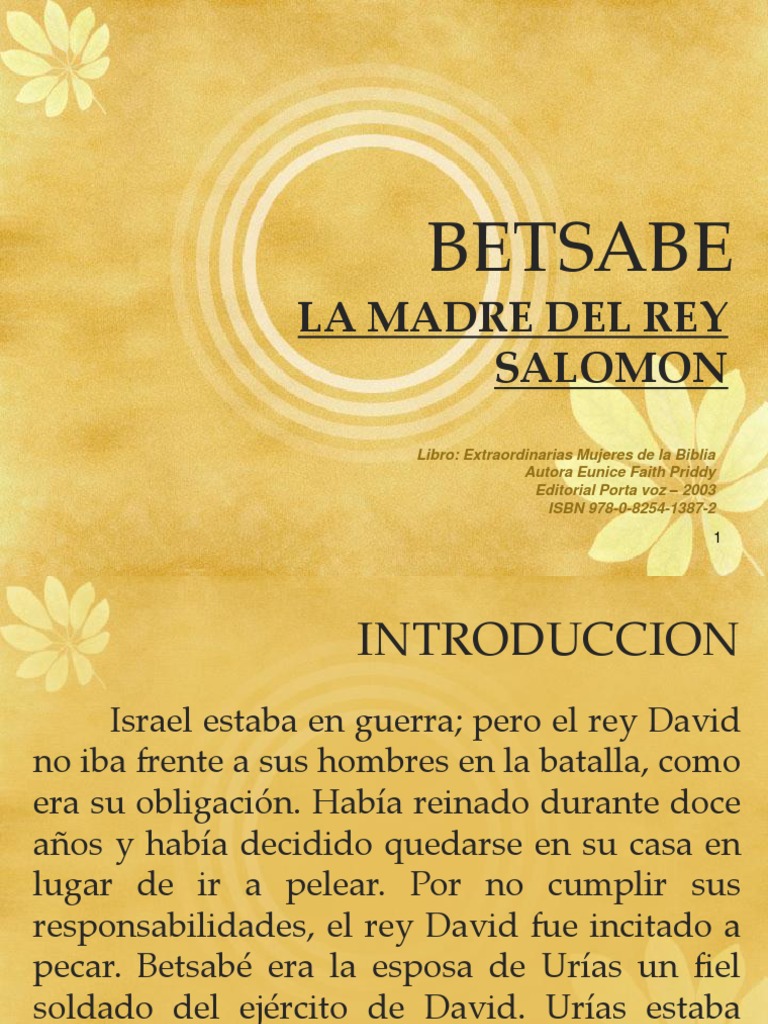 Betsabe | PDF | David | Pecado