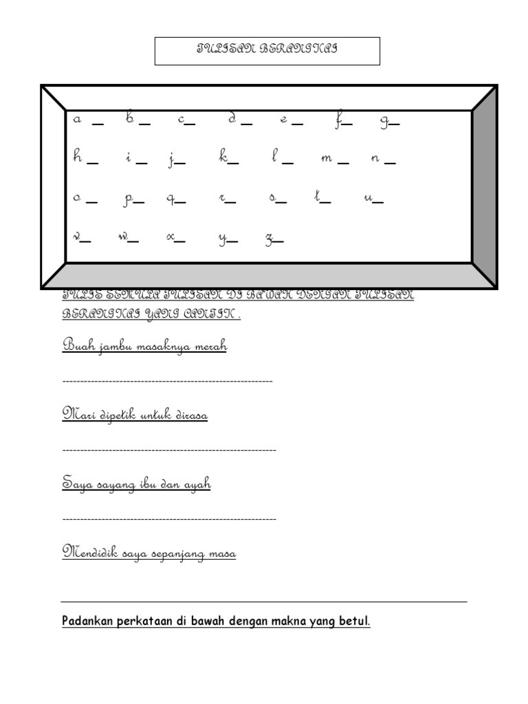 Tulisan berangkai yang cantik | PDF