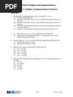 IMAT Formulas Cheat Sheet | PDF | Trigonometric Functions | Sine