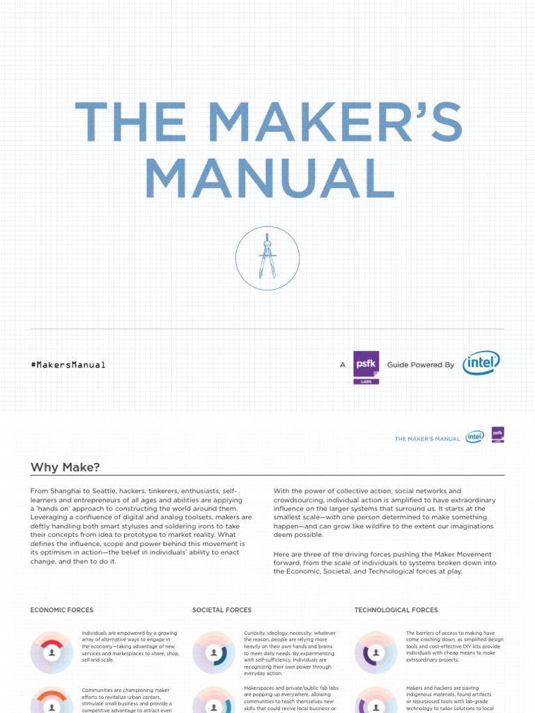 Makers Manual | PDF | 3 D Printing | Prototype