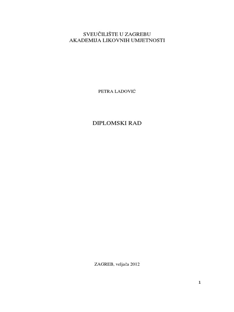 Koleracije Likovne Umjetnosti I Glazbe | PDF