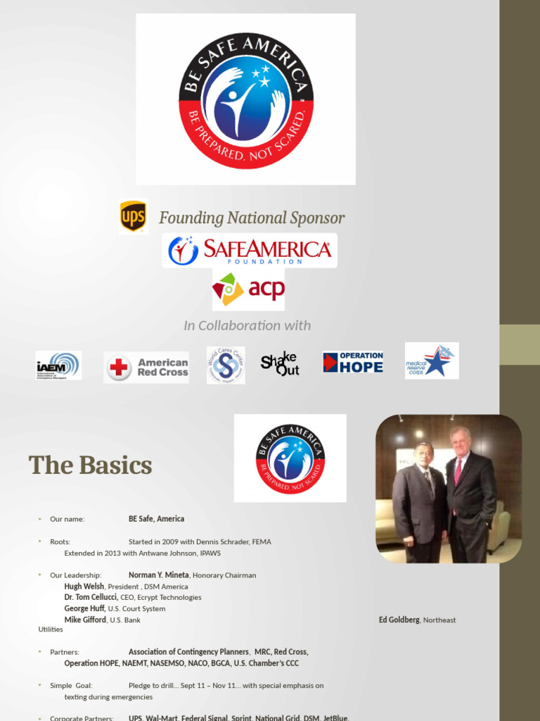 2014 BE Safe America Kick-Off Presentation | PDF | Competence (Human ...