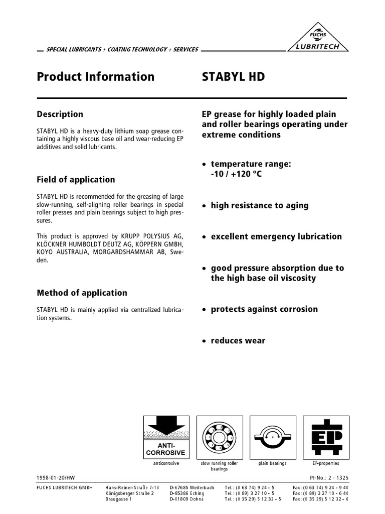 Fuchs Stabyl HD | PDF