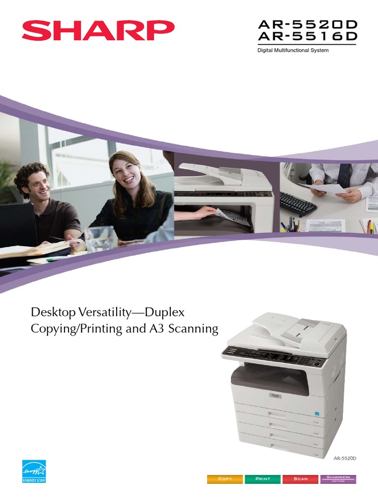 AR-5520D AR-5516D: Desktop Versatility-Duplex Copying/Printing and A3 ...