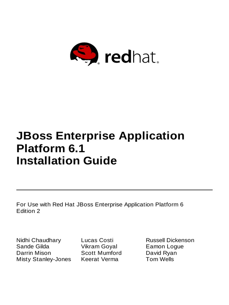 JBoss Enterprise Application Platform 6.1 Installation Guide en US | PDF | Installation ...