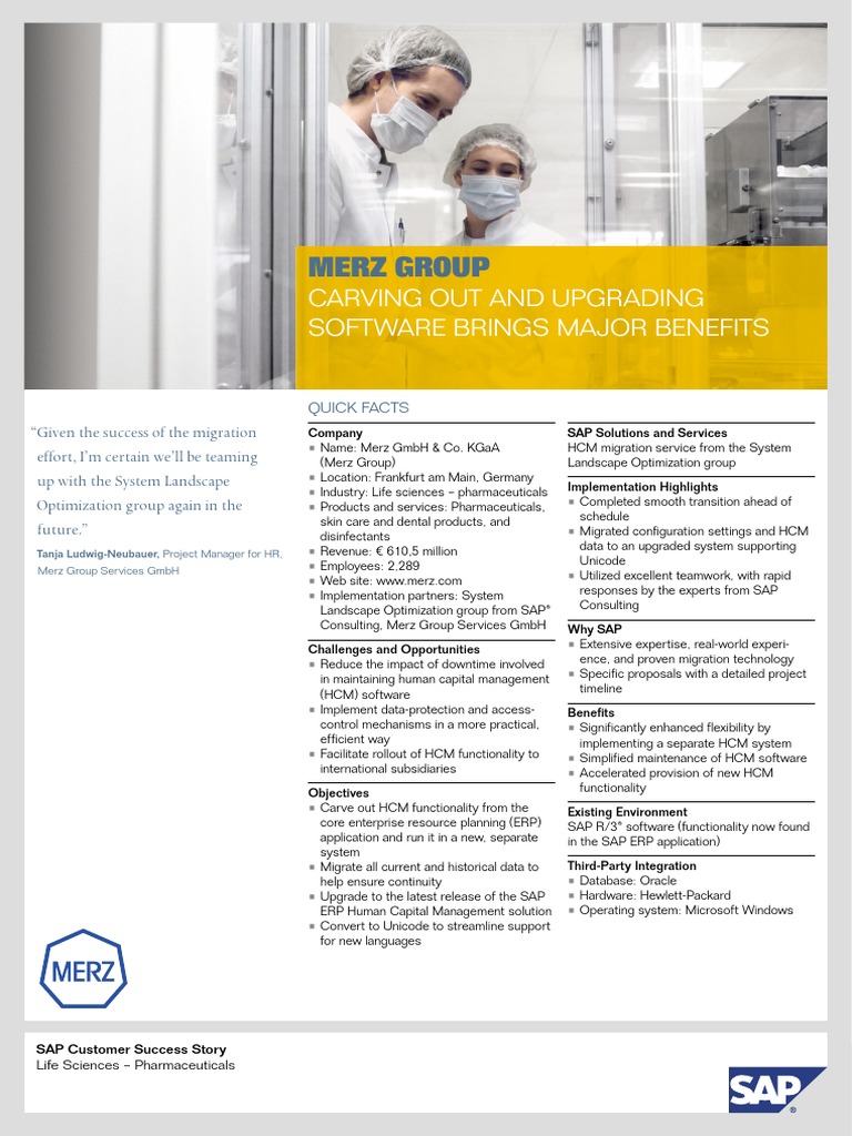 Merz Group (En) | PDF | Enterprise Resource Planning | Sap Se