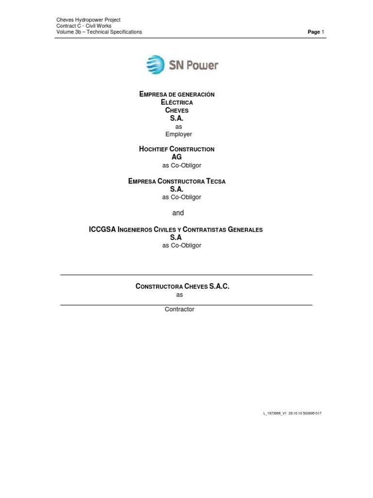 Especificaciones - Técnicas de Revit | PDF | Deep Foundation | Concrete