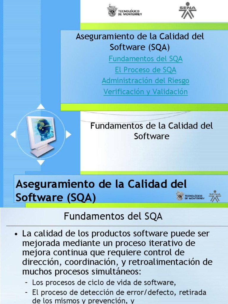 Fundamentos de Calidad Del Software - Aseguramiento de La Calidad Del Software (SQA) | PDF ...